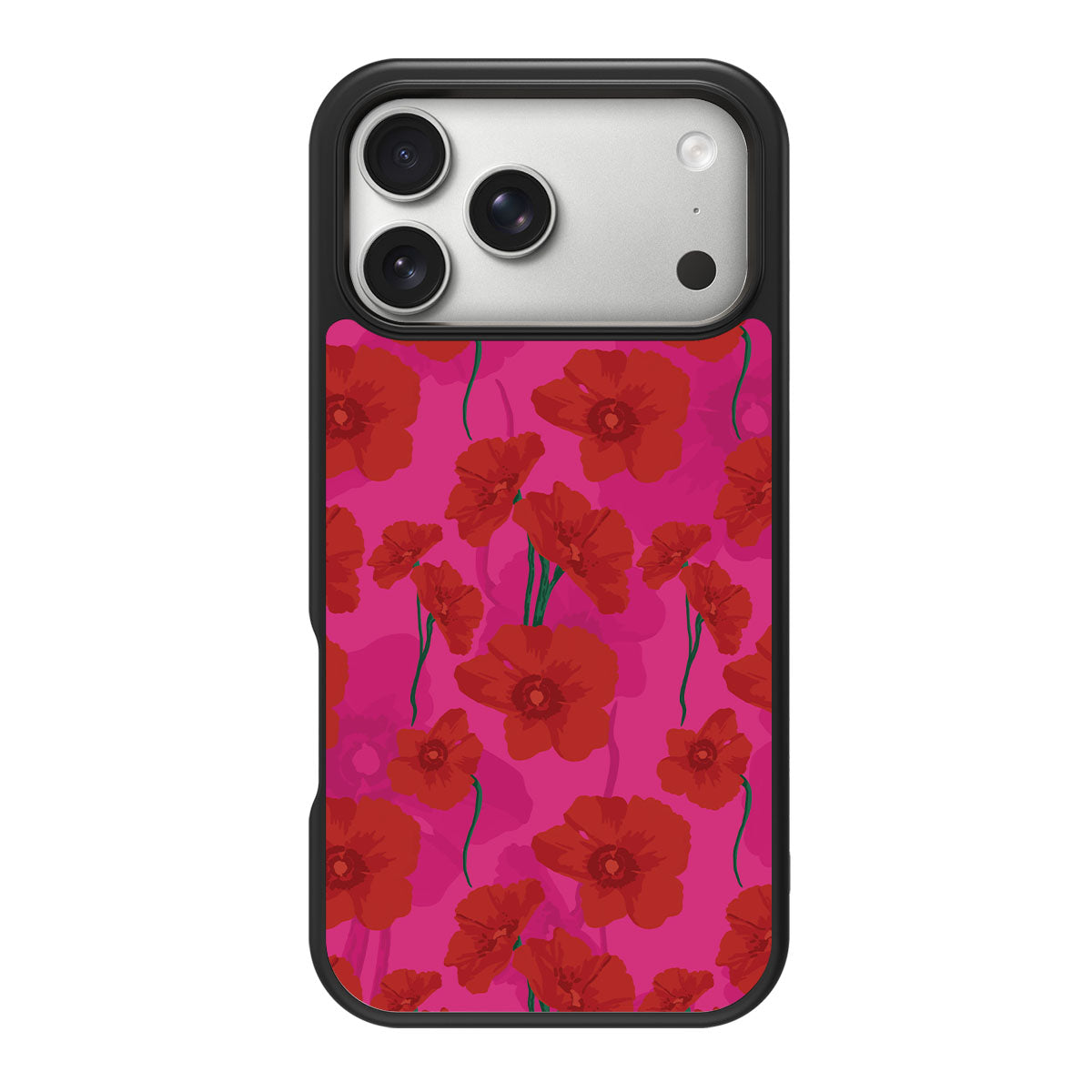 iPhone 17 Pro Max Case | Pink Poppies | Case Collection